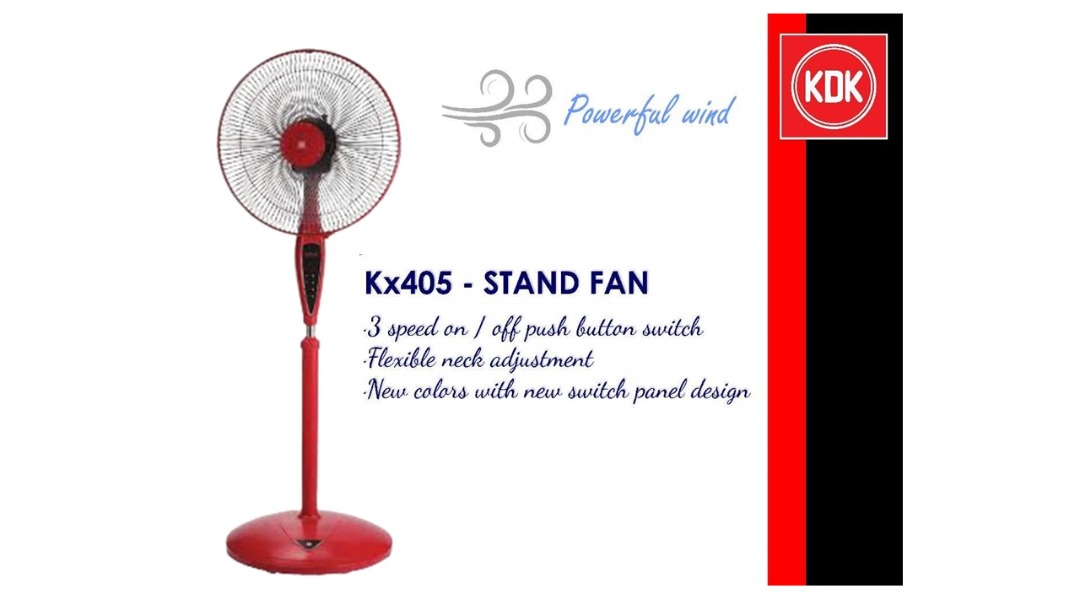 KDK Stand Fan 16'' KX405, Furniture & Home Living, Lighting & Fans ...