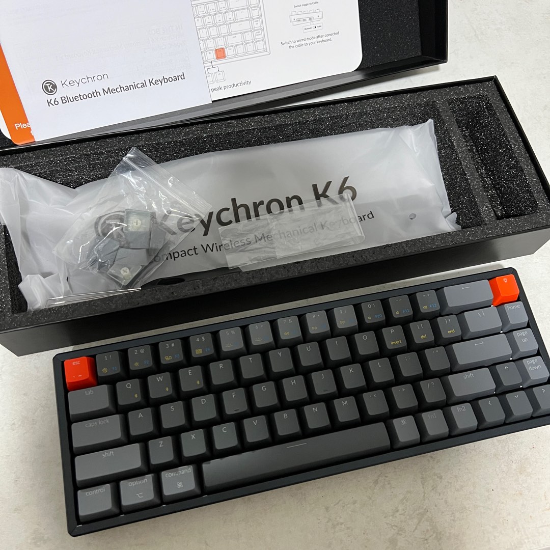 Keychron K6 (Wireless, RGB, Hotswappable, Brown Switches), Computers & Tech, Parts & Accessories ...