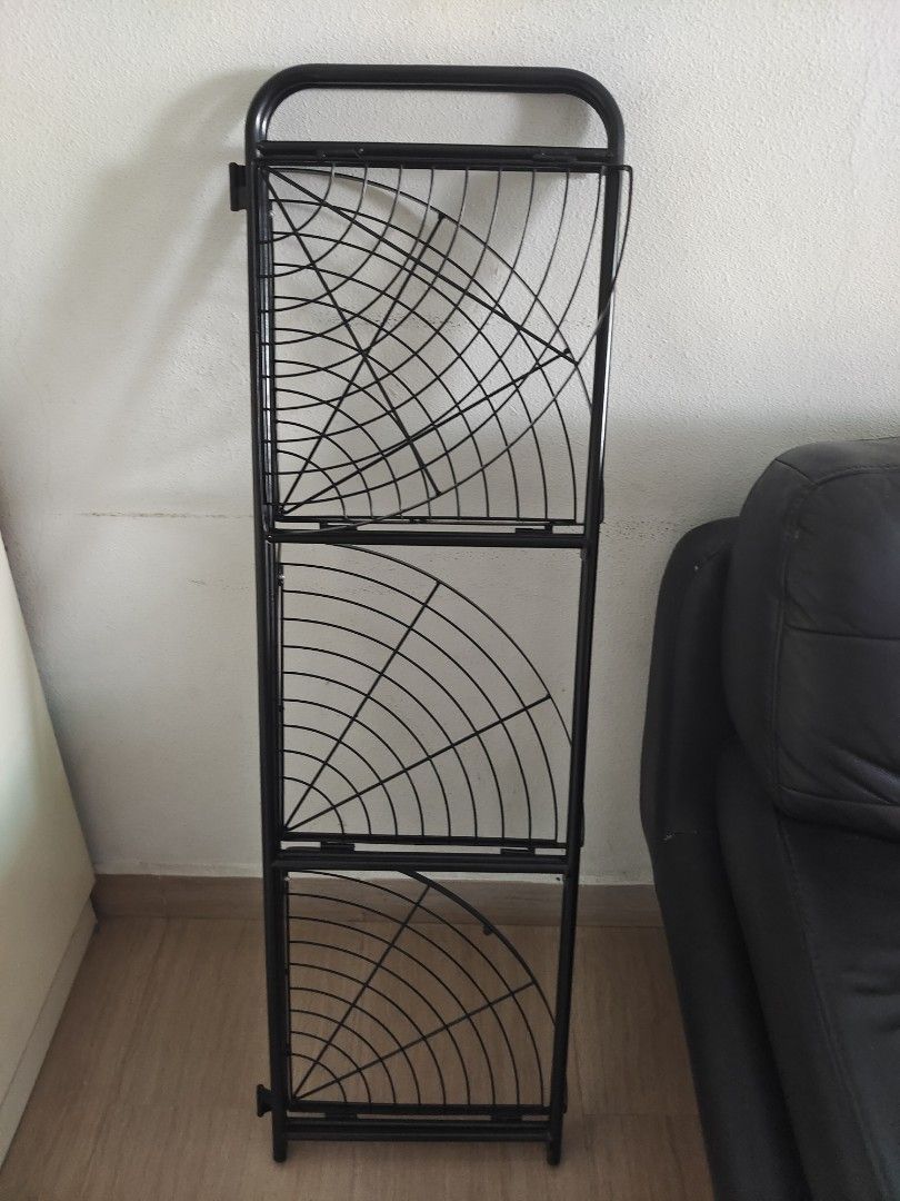 Foldable Kitchen Rack Toilet Storeroom Balcony Corridor Pathway Shelves ...