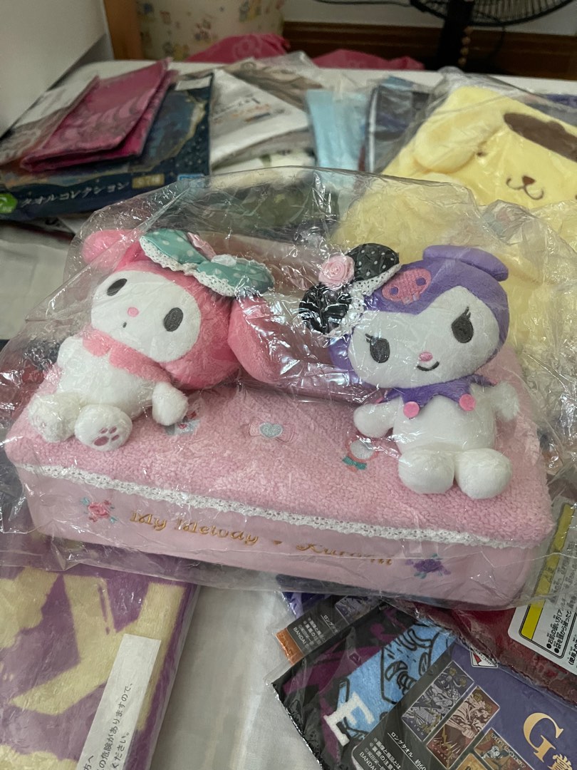 Kuromi kuji tissue box cover last prize melody kuji Sanrio kuji ...