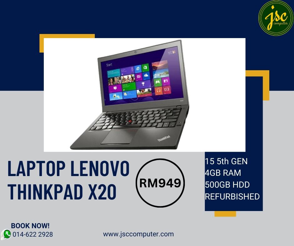 LAPTOP LENOVO THINKPAD X20, Computers & Tech, Laptops & Notebooks on ...