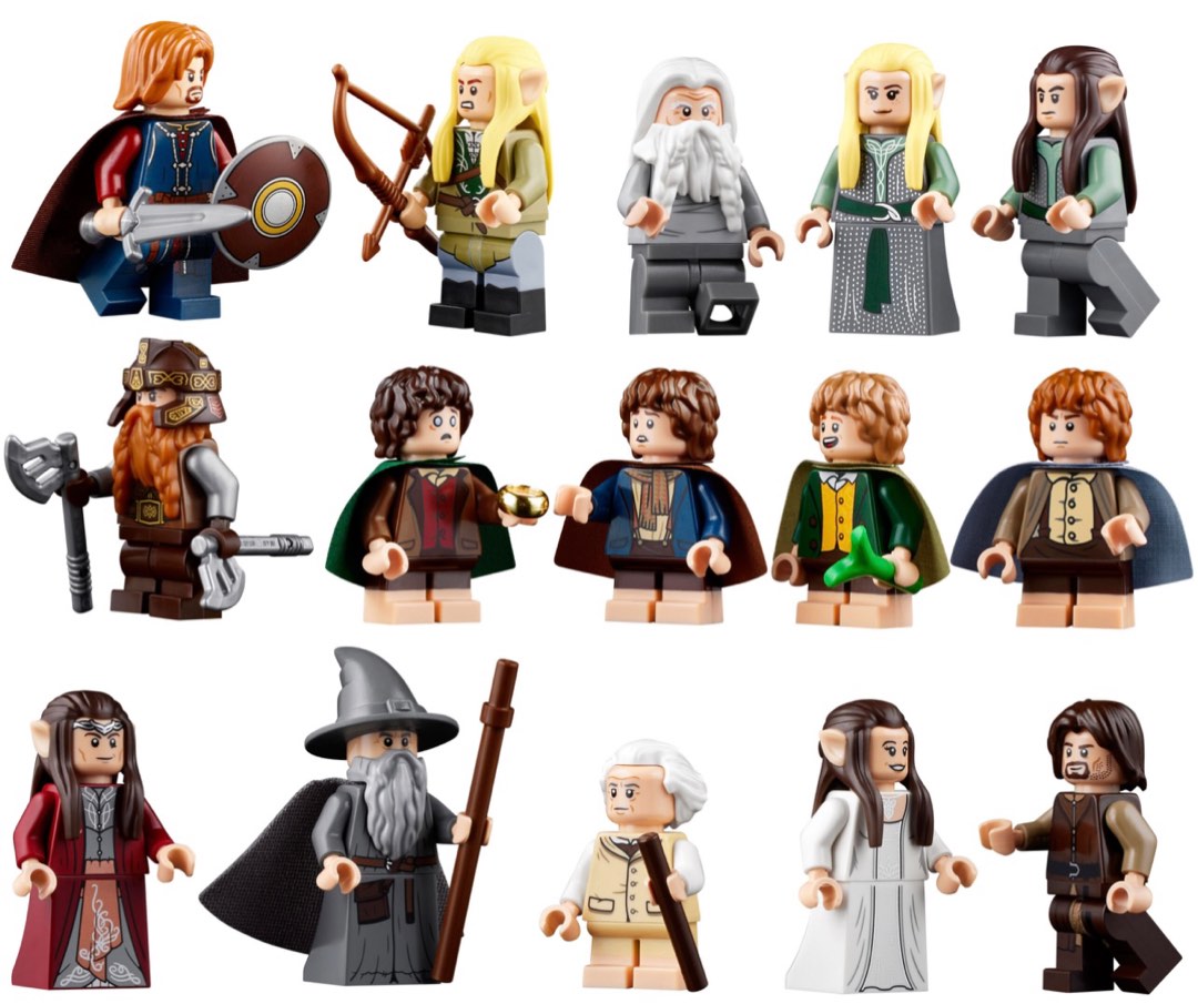 LEGO Lord of the Rings - Full set of Rivendell minifigures, Hobbies ...