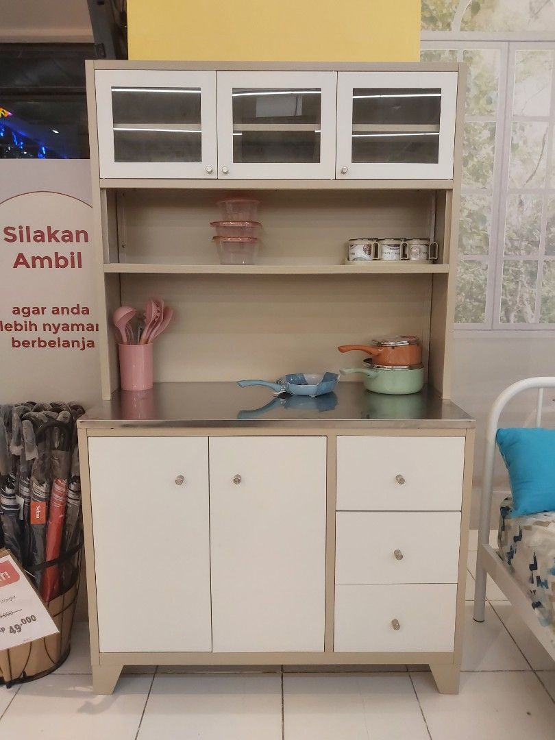 Lemari dapur metal/stainless murah, Perabotan Rumah di Carousell