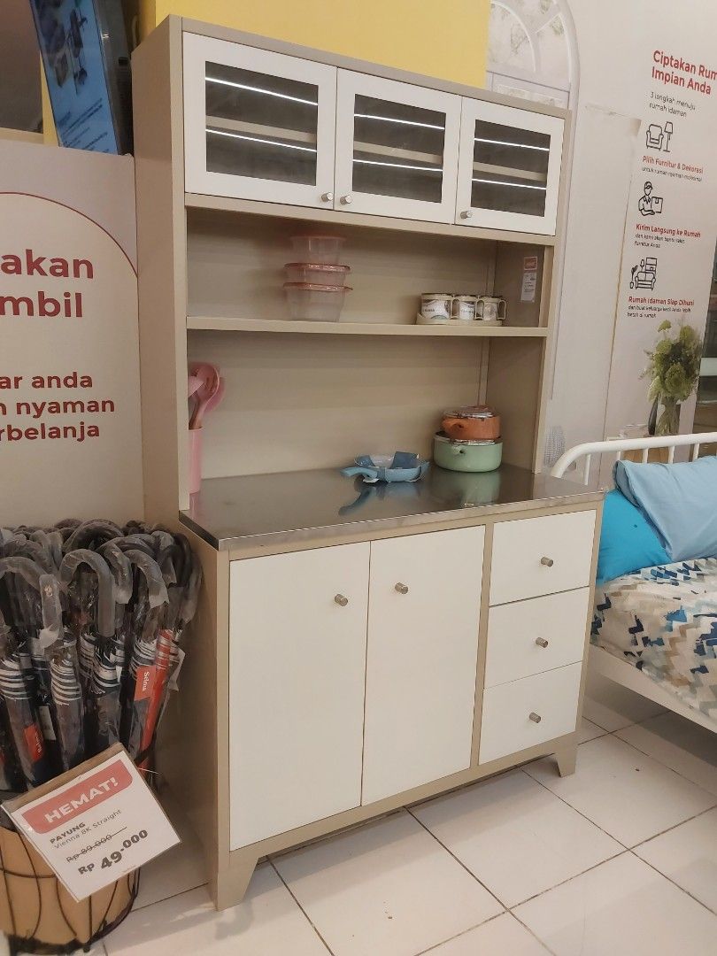 Lemari dapur metal/stainless murah, Perabotan Rumah di Carousell