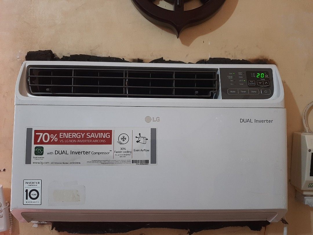LG DUAL INVERTER 1.5HP, TV & Home Appliances, Air Conditioning and ...
