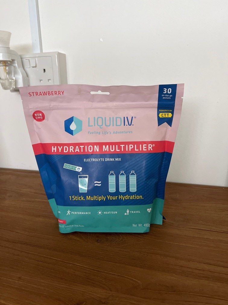Liquid IV hydration Multiplier 30 sachets, Health & Nutrition, Health ...