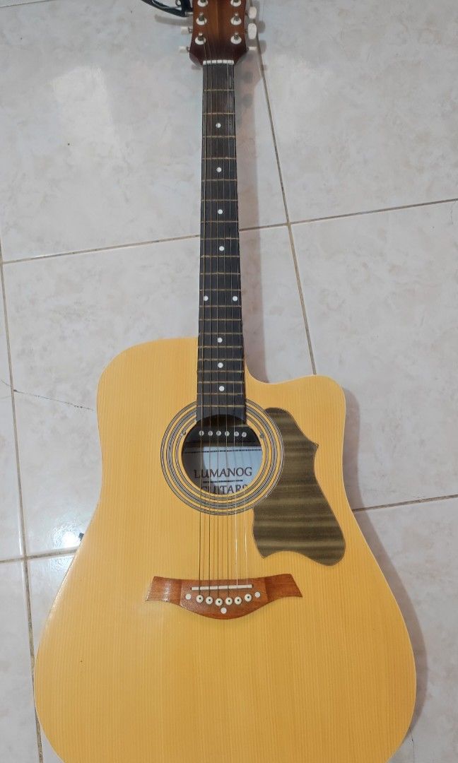 Lumanog Acoustic Electric Guitar, Hobbies & Toys, Music & Media ...