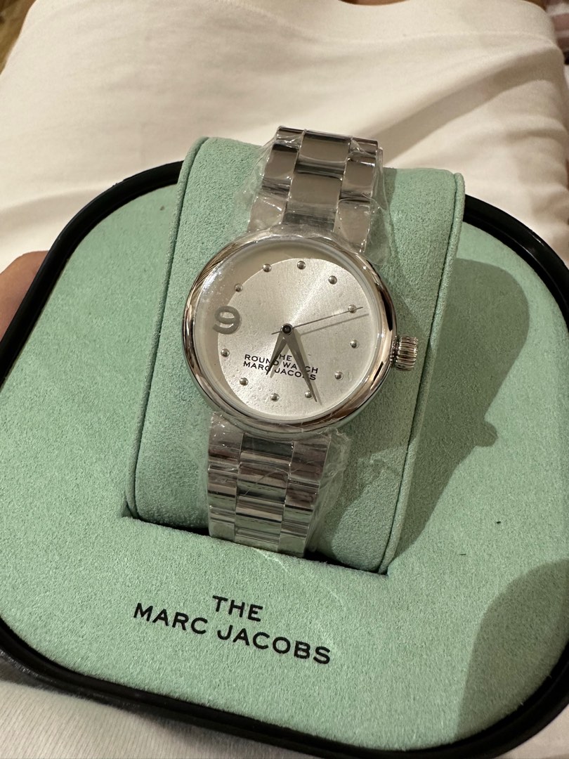 Marc Jacobs The Round Quartz White Dial Ladies Watch 32mm on Carousell