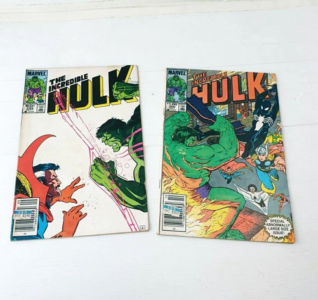 Marvel comics incredible hulk issue # 299 , 300, Hobbies & Toys, Books ...