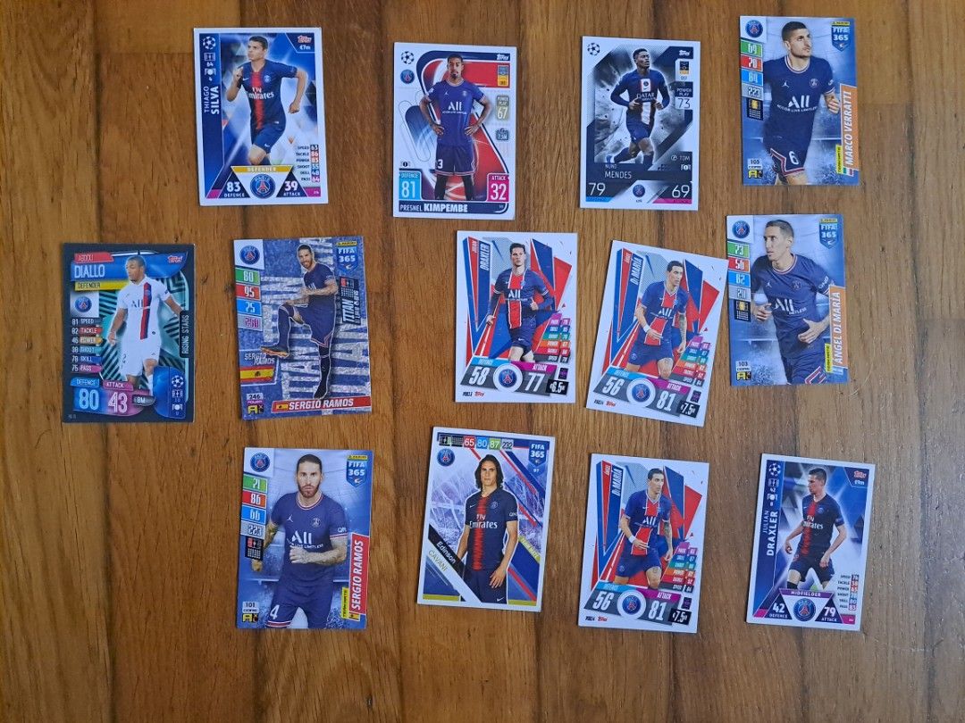 Match Attax PSG cards, Hobbies & Toys, Toys & Games on Carousell
