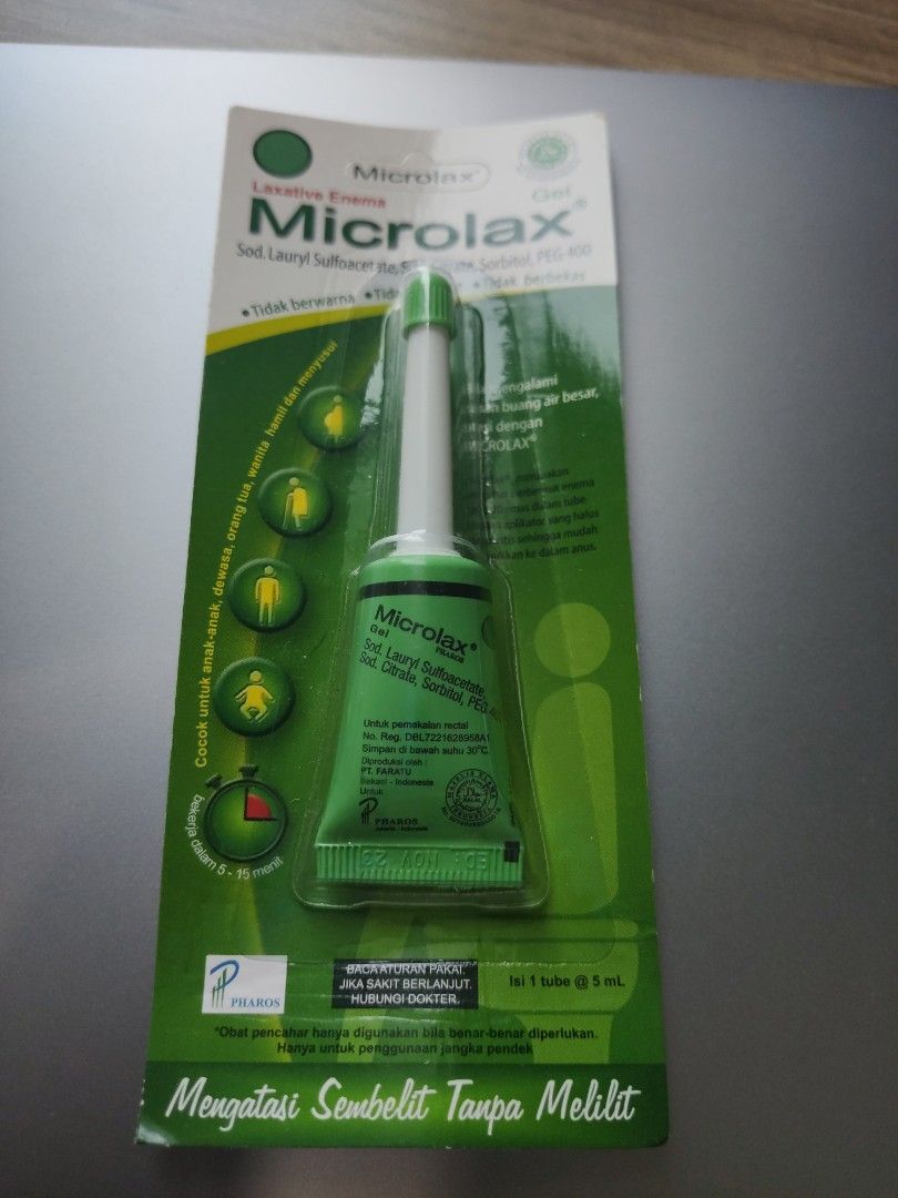 Microlax Laxative Enema Obat buang air besar, Kesehatan & Kecantikan ...
