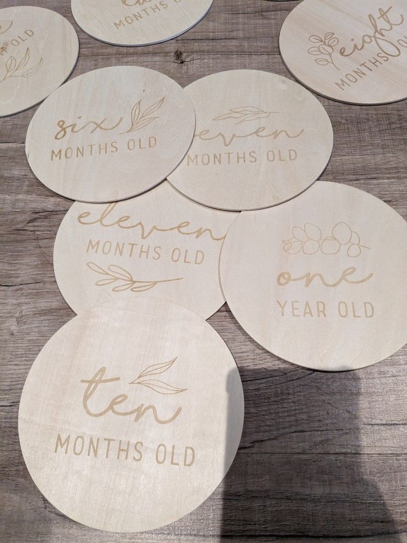 Milestone Wooden Discs, Babies & Kids, Infant Playtime on Carousell