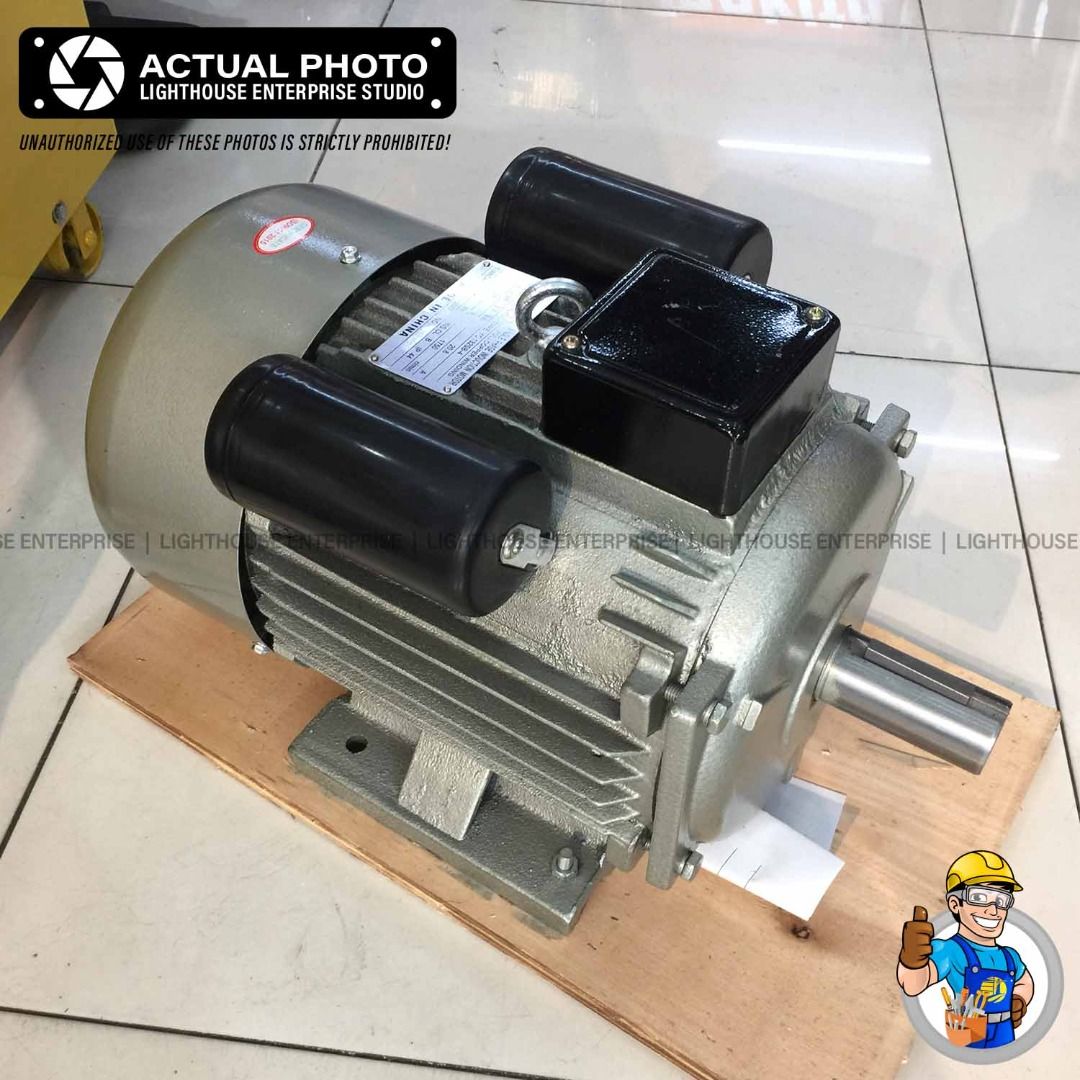 MINDONG Single Phase Induction Motor / Electric Motor Full Copper ...