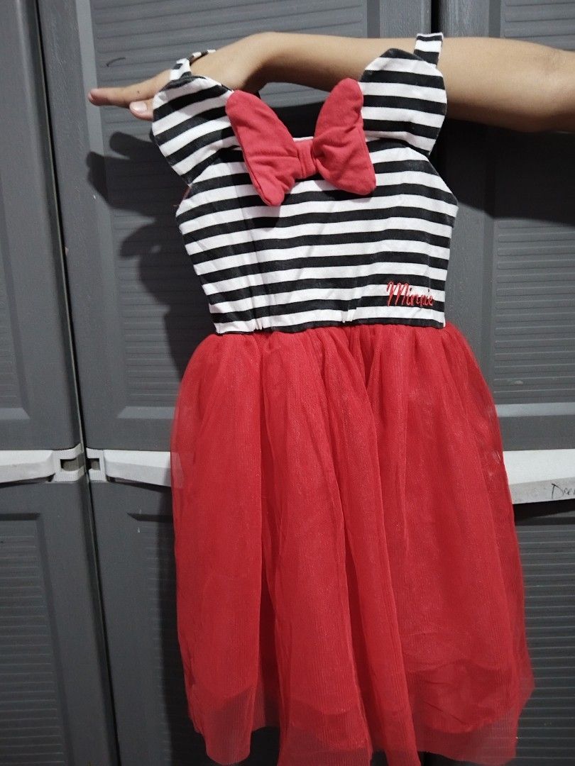 Minnie Mouse Dress, Babies & Kids, Babies & Kids Fashion on Carousell