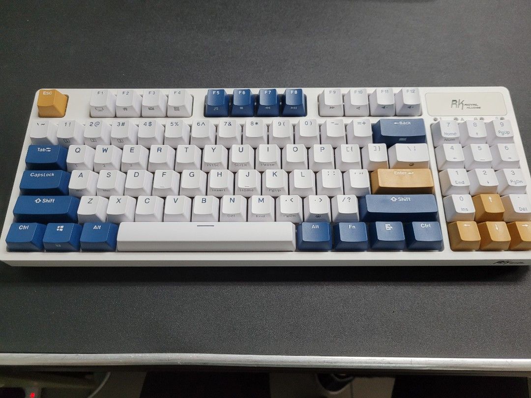 Moded mechanical Keyboard Rk89 White RGB 3-modes, Computers & Tech ...