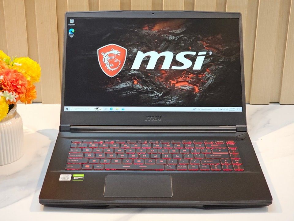 Msi GF63 Thin 10SCSR i7 10th Gen iCeLake 16GB RAM 256GB SSD 1TB HDD GTX 1650 TI Max Q Design 4GB ...