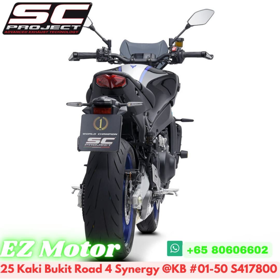 MT09 (2021-2023) Euro 5 SC Project STR-1 Stainless Steel Full System ...