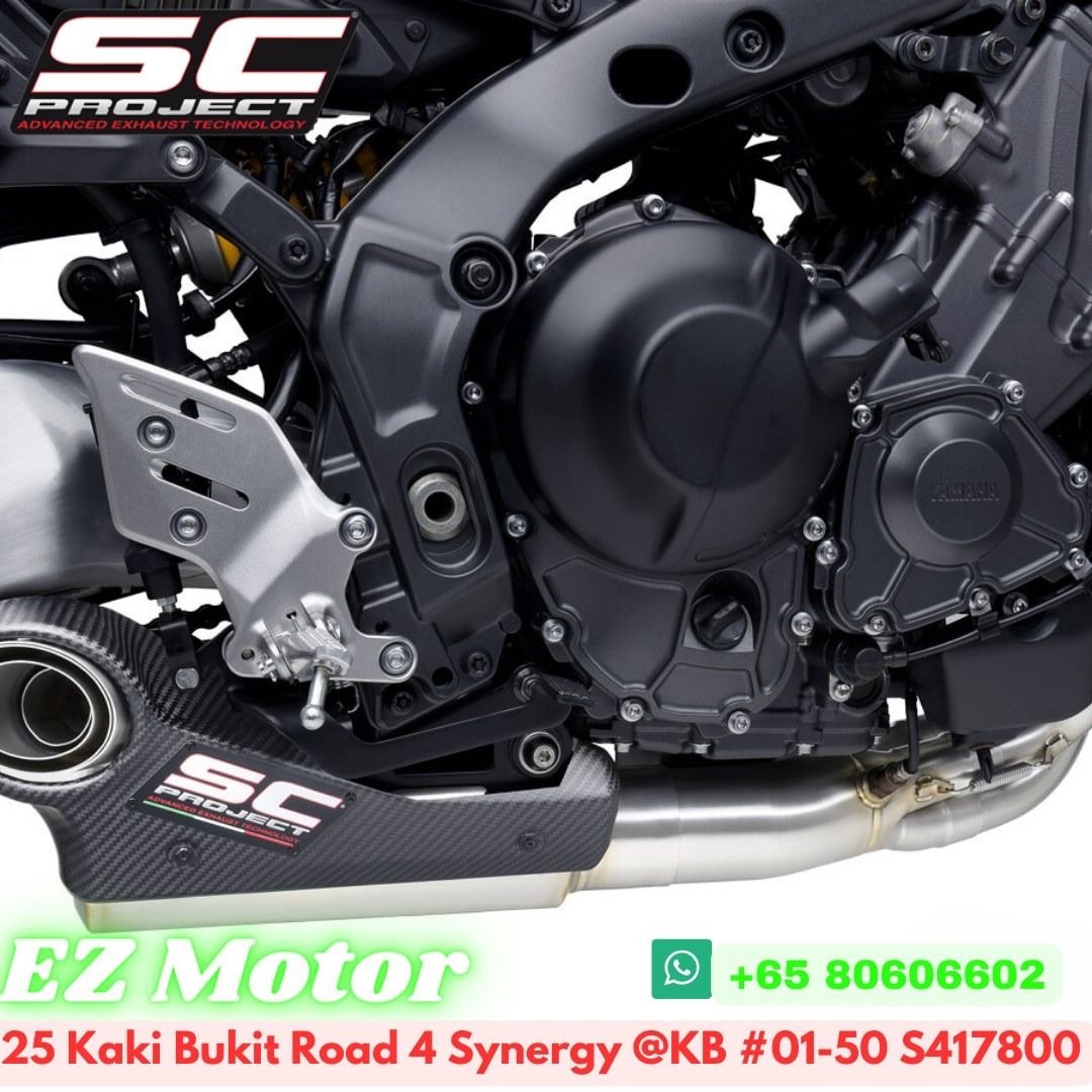 MT09 (2021-2023) Euro 5 SC Project STR-1 Stainless Steel Full System Exhaust (LTA Compliant ...