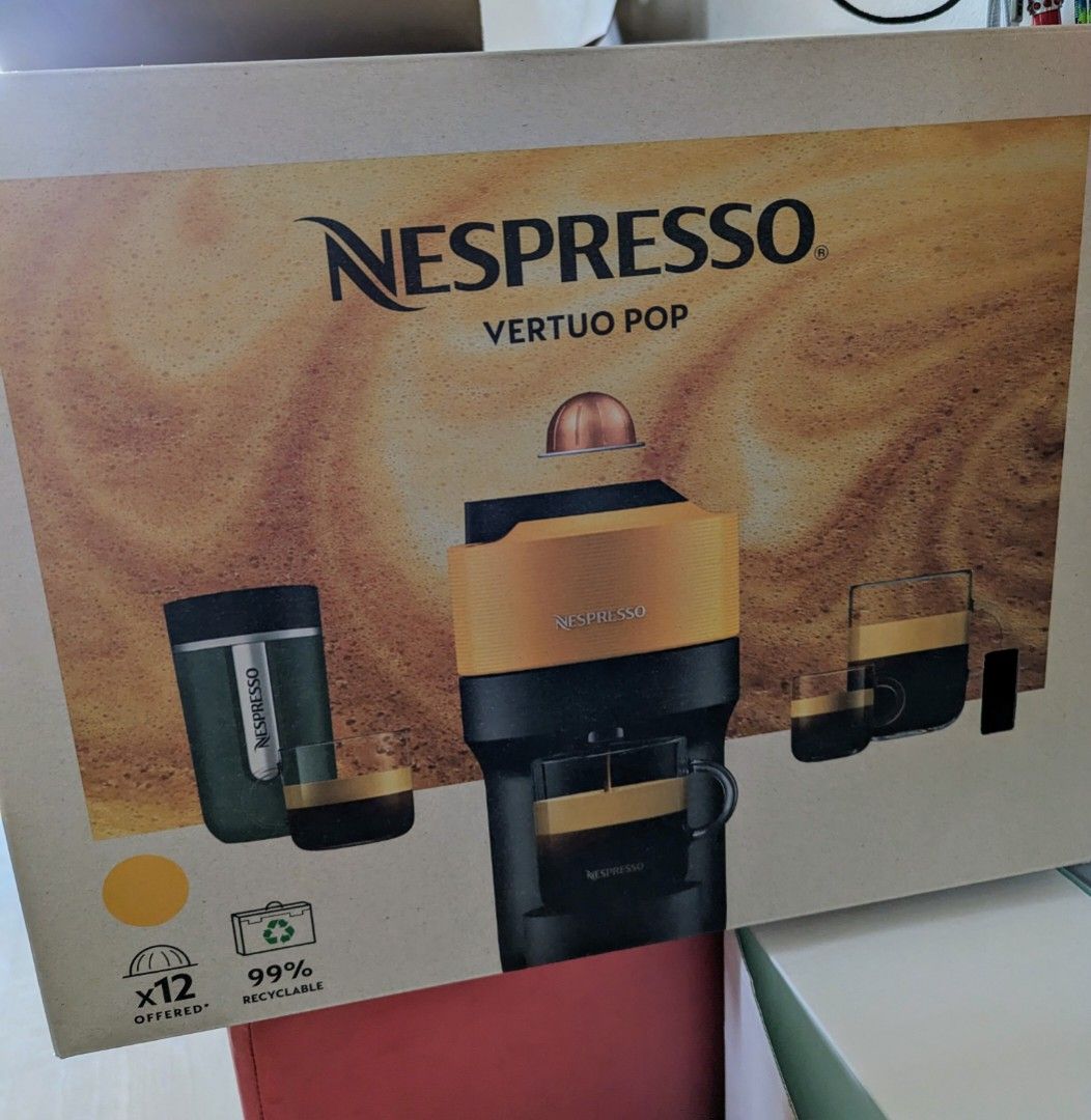 Nespresso Vertuo Pop (Spicy Red), TV & Home Appliances, Kitchen ...