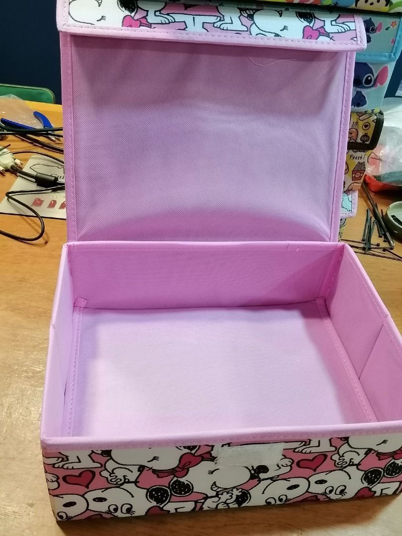 (NEW)Belle Snoopy Storage Box With Cover 30cm x25cm x10cm Kotak ...