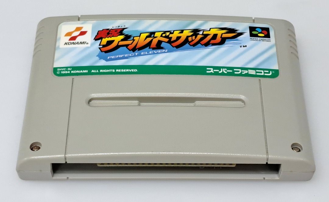 SFC Nintendo Super Famicom cartridge Konami Perfect Winning Eleven 超級任 ...