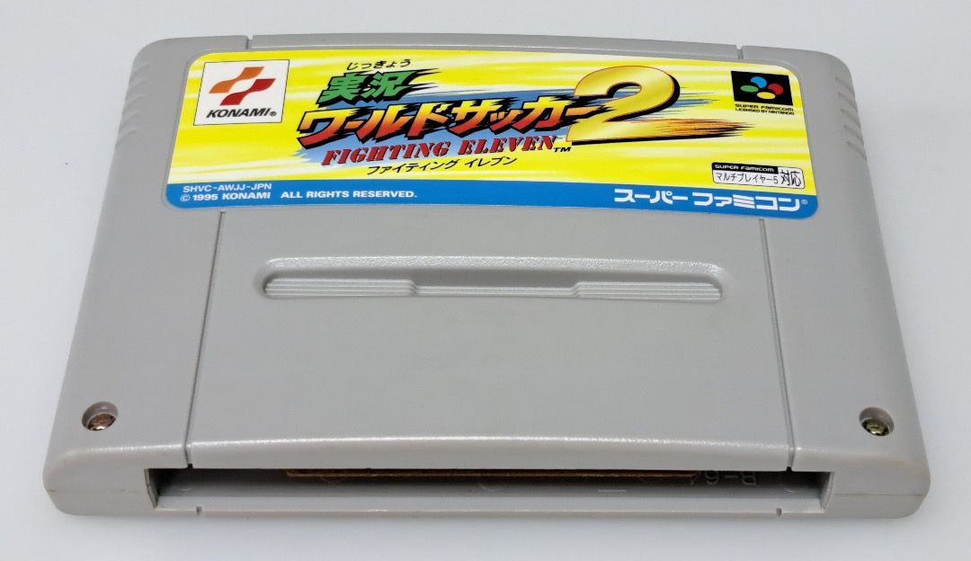 Nintendo Super Famicom Konami Fighting Winning Eleven 超級任天堂 超任 實況足球2 ...
