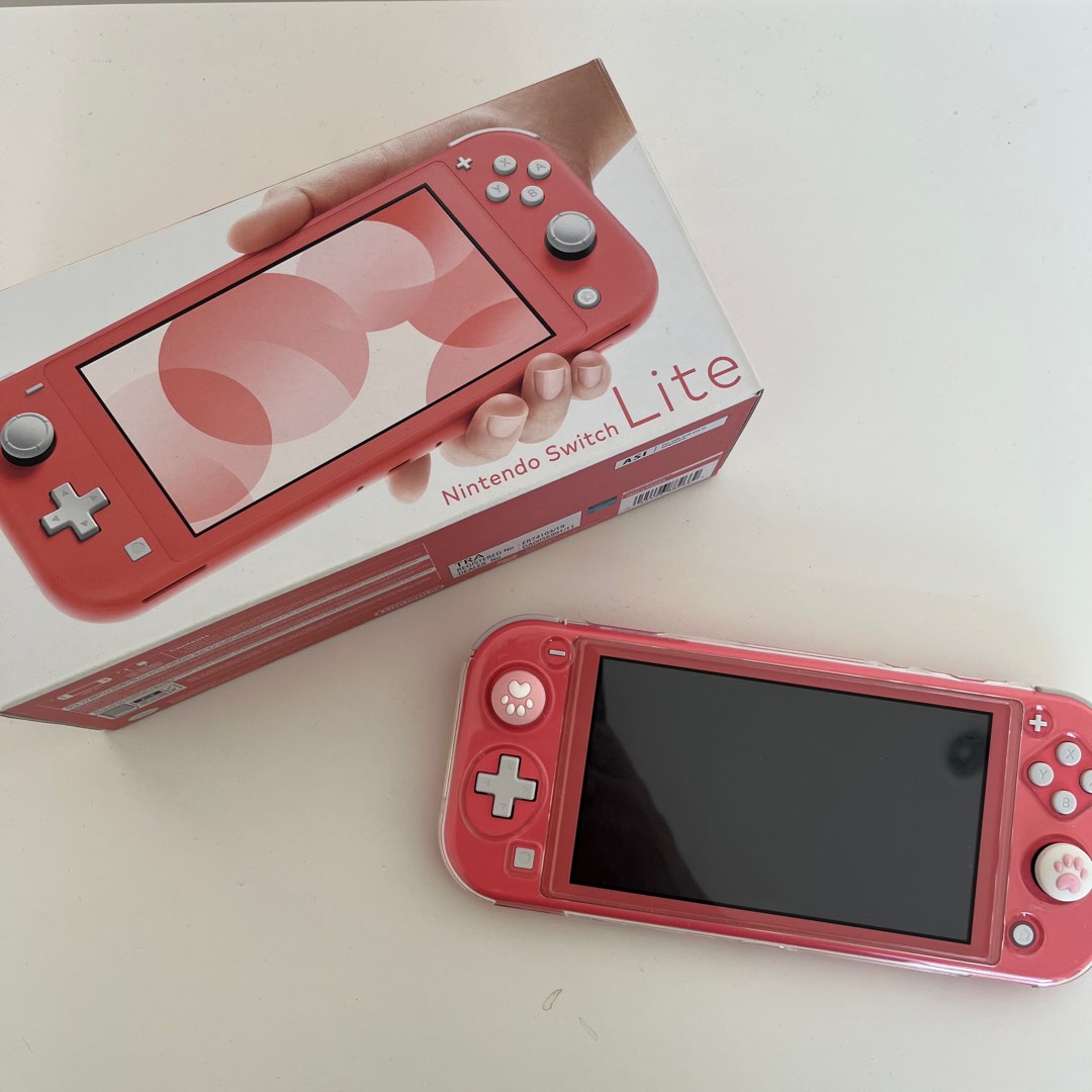 Nintendo Switch Lite Coral Pink, Video Gaming, Video Game Consoles ...