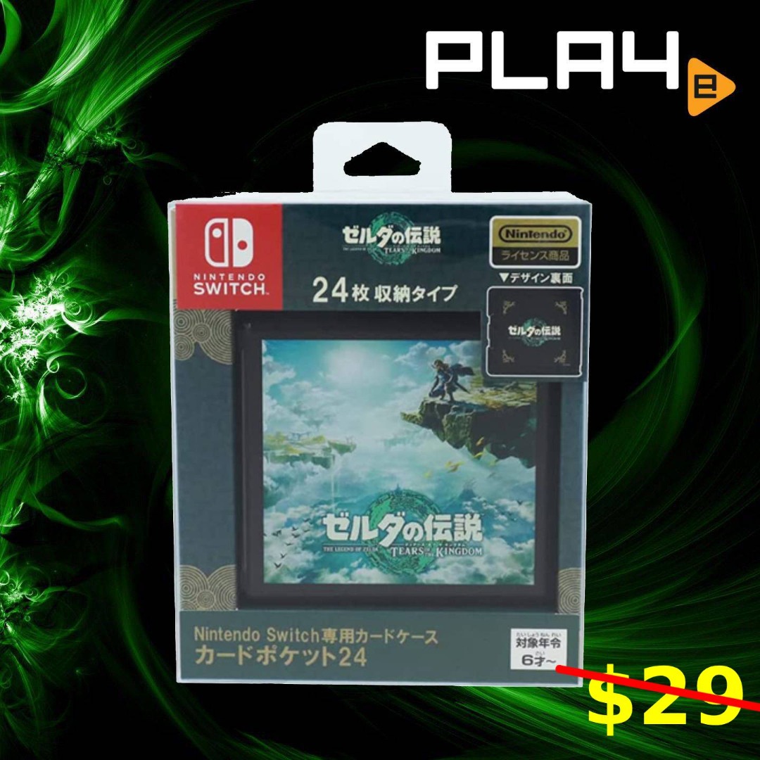 Nintendo Switch Maxgames Zelda Tears of the Kingdom 24 Card Case (1462001) Brand New, Video ...