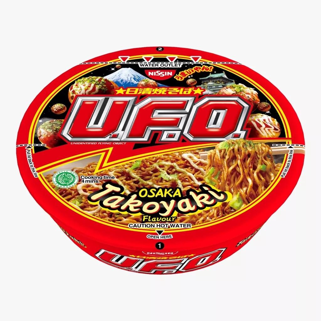 Nissin UFO Korean spicy noodles carbonara hot chicken takayaki ...