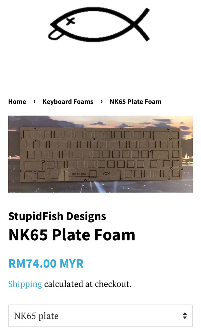 NK65 Stupidfish Plate Foam, Computers & Tech, Parts & Accessories, Computer Keyboard on Carousell
