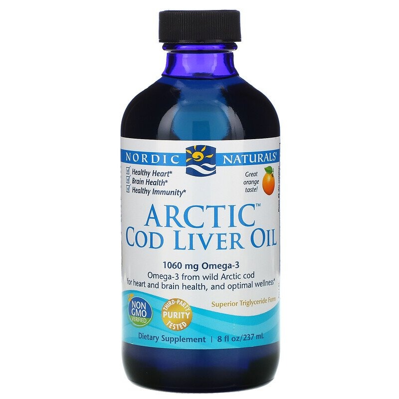 Nordic Naturals Arctic Cod Liver Oil, 237ml & 473ml (3 Different ...