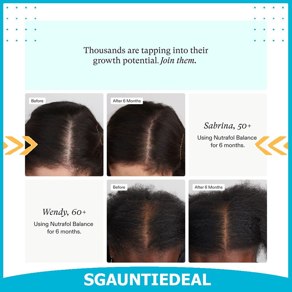 Nutrafol Women's Balance Hair Growth Supplement | Ages 45+ | Clinically ...