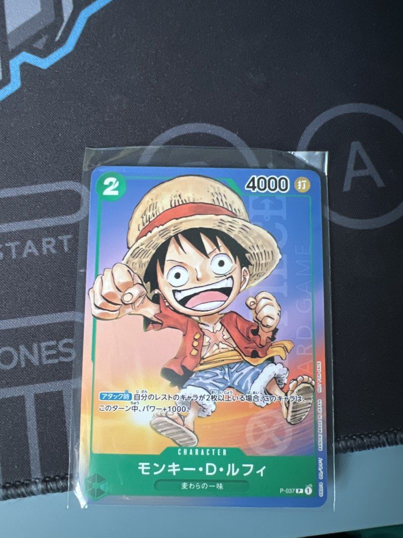 One Piece Luffy Promo card, Hobbies & Toys, Toys & Games on Carousell