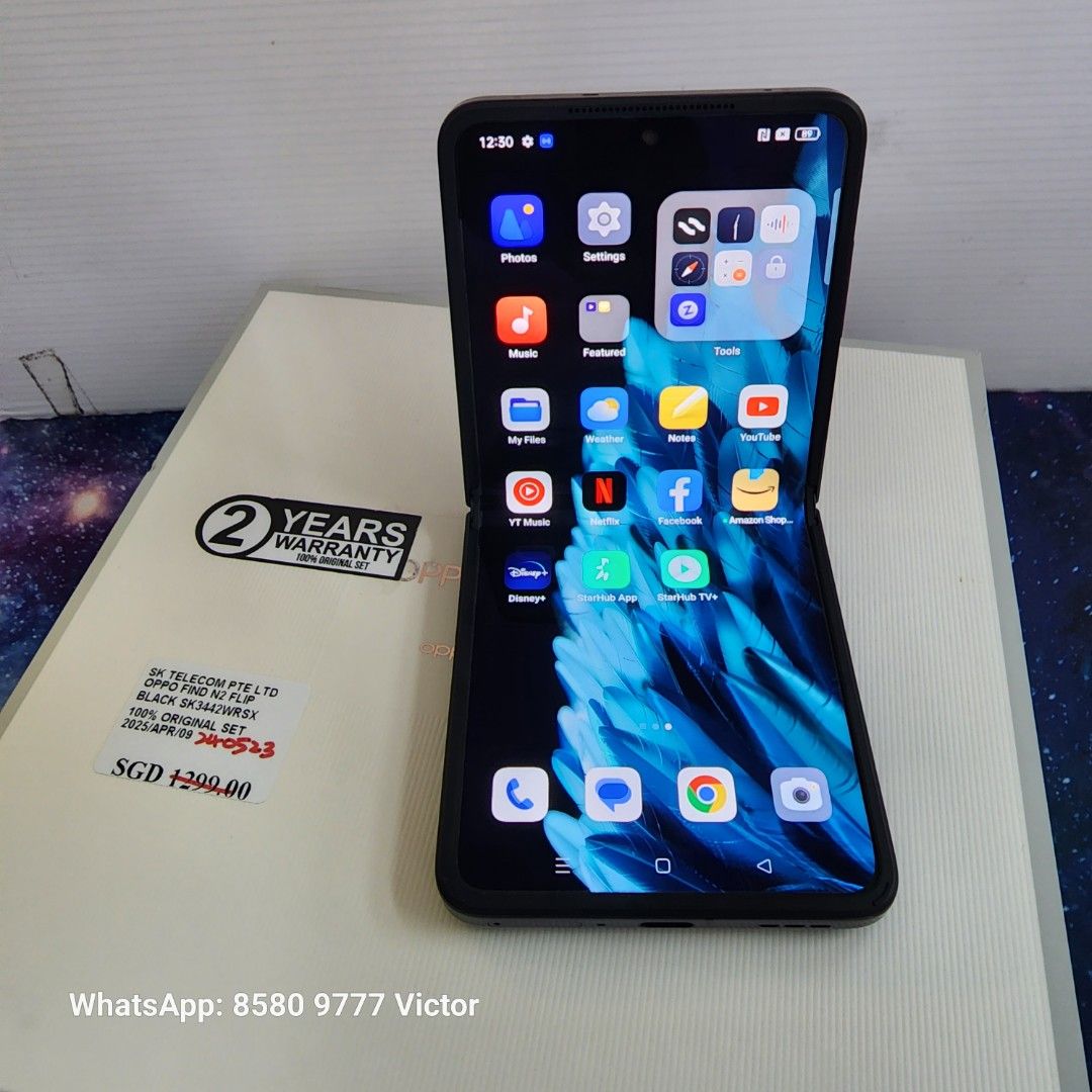 OPPO FIND N2 FLIP 5G 256GB+8RAM (LIKE NEW CONDITION) WARRANTY:09-04-2025, Mobile Phones ...