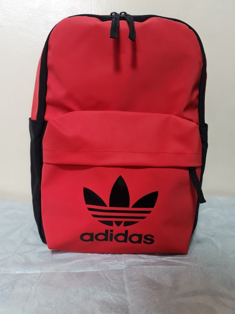 Original Authentic Adidas Adicolor Backpack Red, Men's Fashion, Bags ...