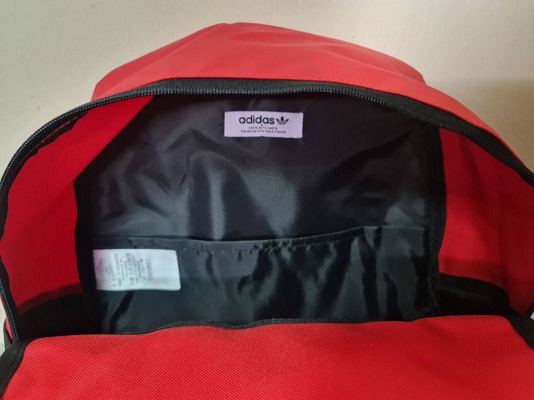 Original Authentic Adidas Adicolor Backpack Red, Men's Fashion, Bags ...