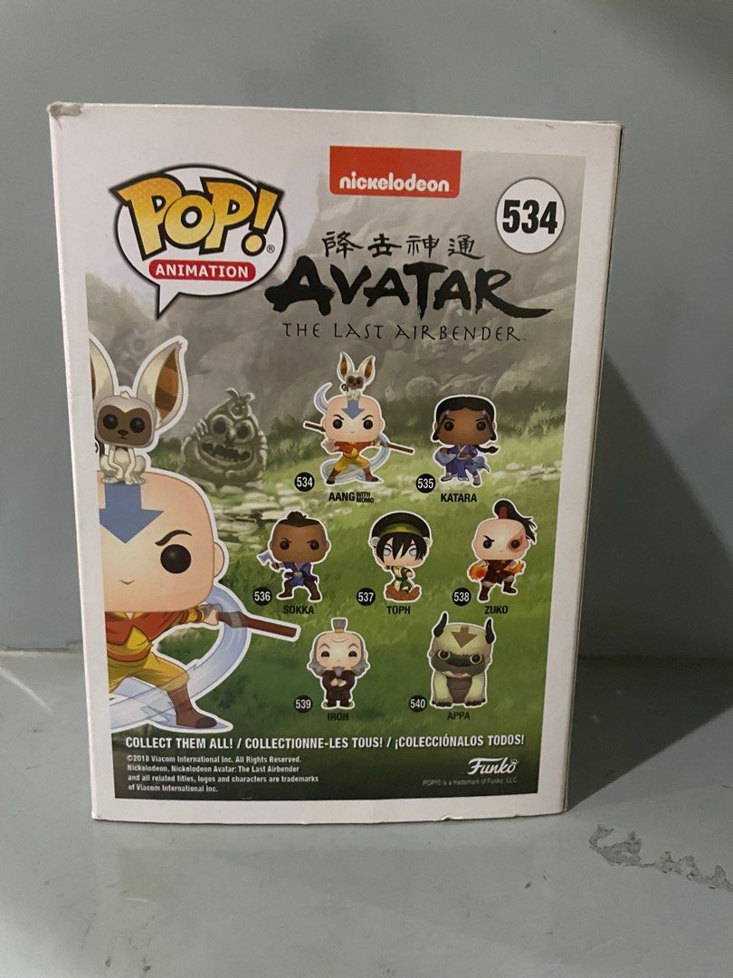 Original funko pop: Aang with momo on Carousell