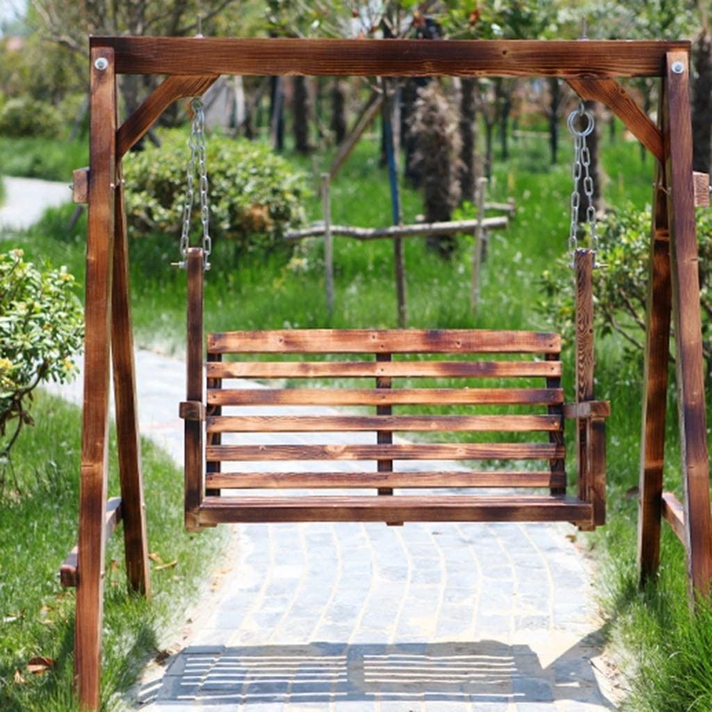 Outdoor Swing Chair Wooden Rocking Buaian Kayu Home Solid Wood Garden ...