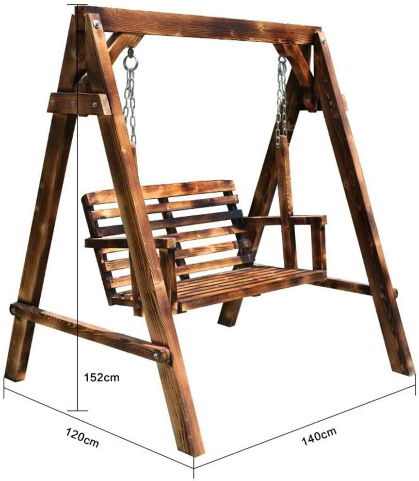 Outdoor Swing Chair Wooden Rocking Buaian Kayu Home Solid Wood Garden ...