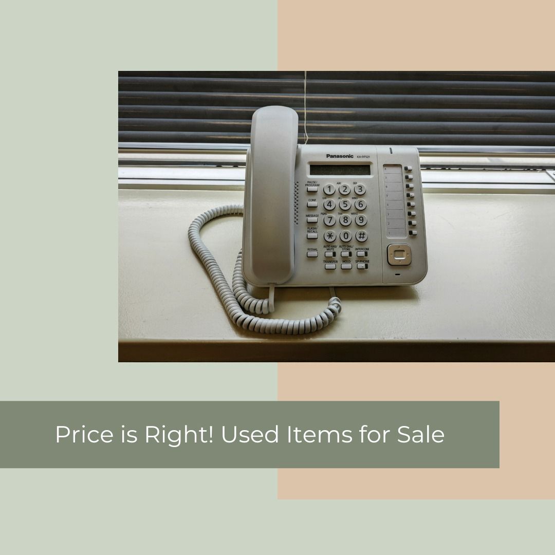 Panasonic KX-DT521 Digital Proprietary Phone White, Computers & Tech, Office & Business ...