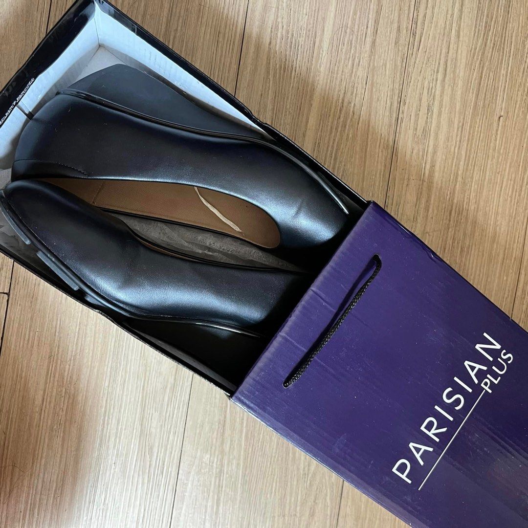Parisian plus+ Black Shoes, Women's Fashion, Footwear, Sandals on Carousell