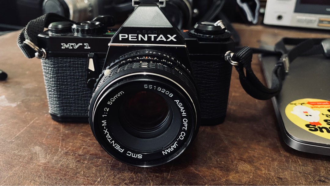 Pentax MV1 with Pentax-M 50mm F2, Photography, Cameras on Carousell