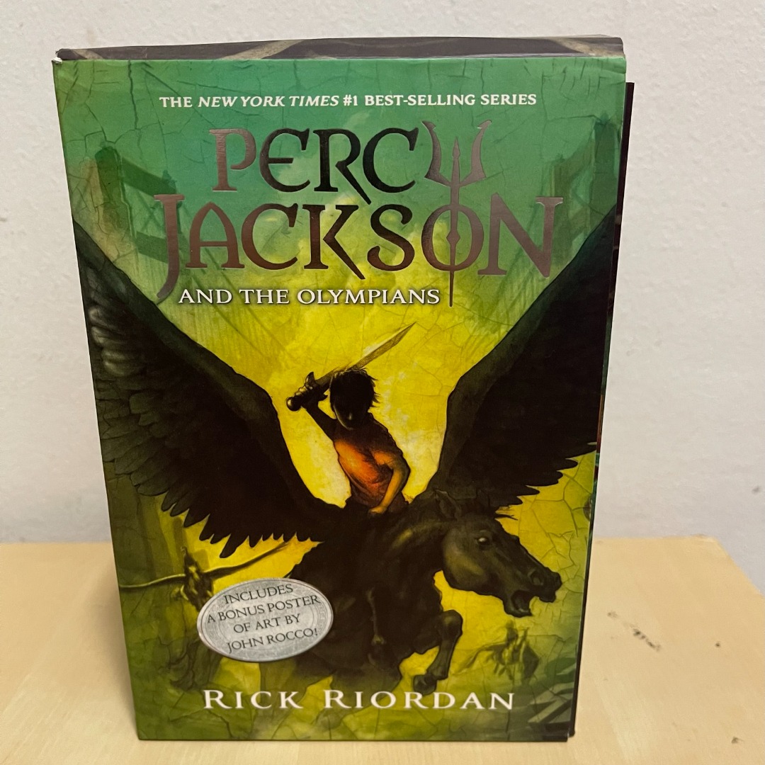 Percy Jackson book 1 to 5, Hobbies & Toys, Books & Magazines, Children ...