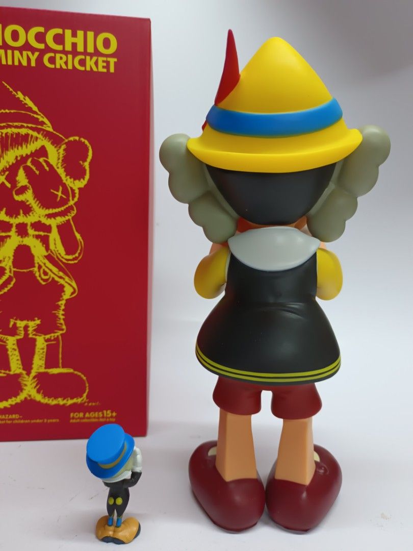 Pinocchio and Jimmy cricket kawa Medicom collectibles toys feet with ...