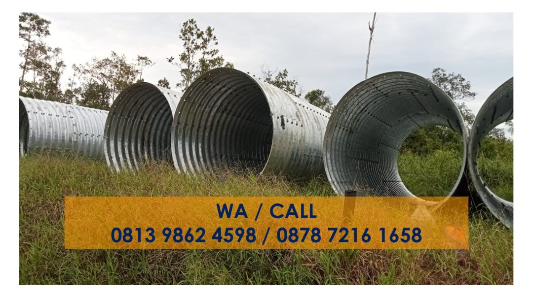Pipa gorong gorong baja armco multi plate pipes Kabupaten Tana Tidung ...