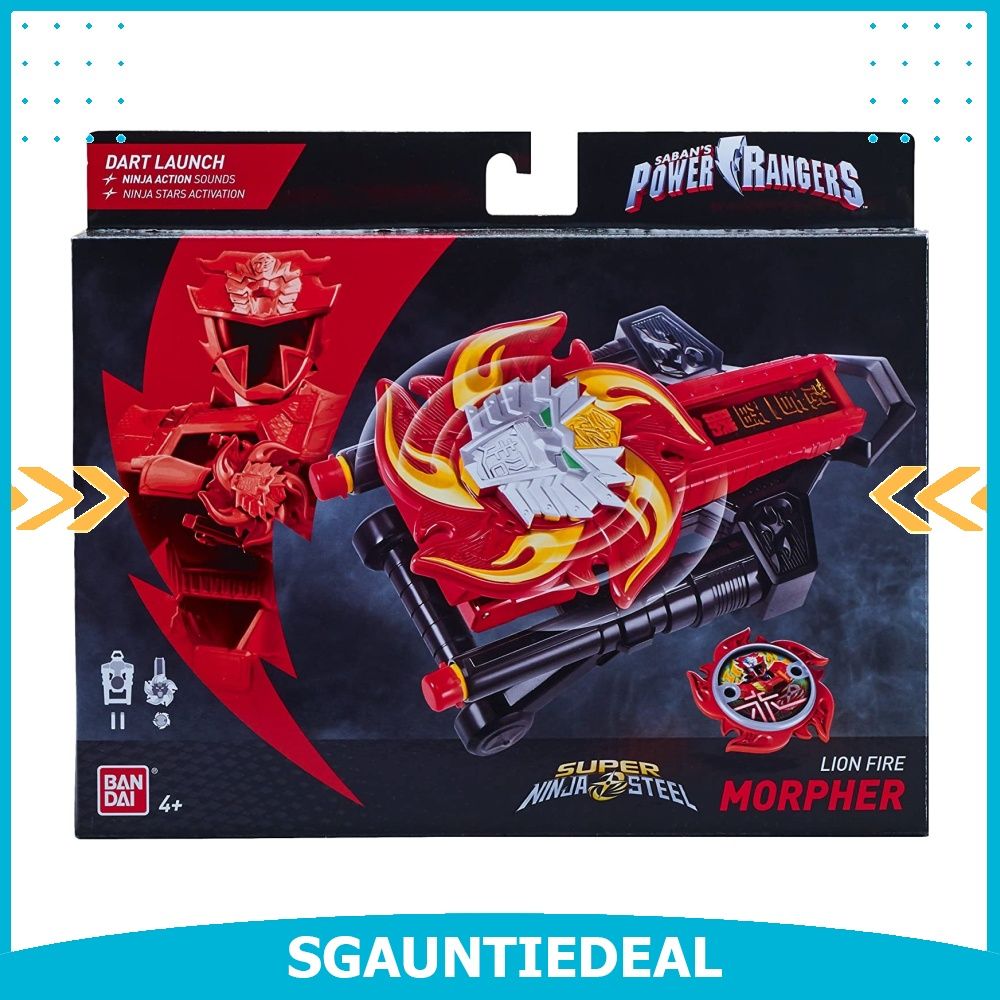Power Rangers Super Ninja Steel Lion Fire Battle Morpher DX, Lion Fire ...