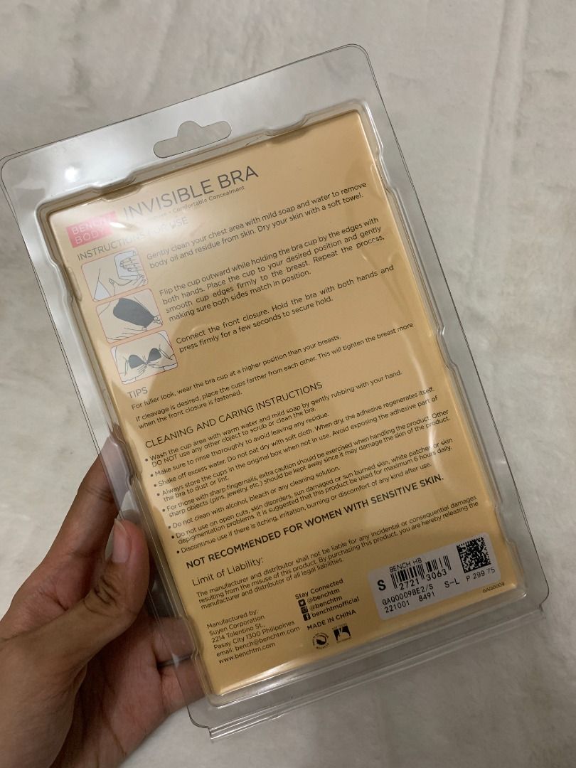 Pre-loved BENCH Invisible Bra - Skintone, Women's Fashion ...