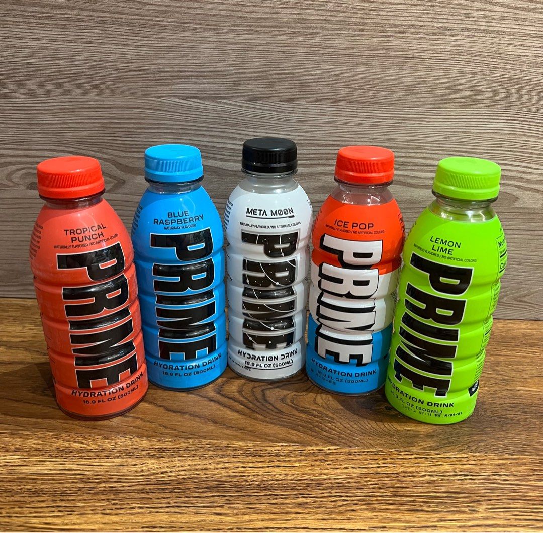 Prime Hydration 500ml Meta Moon, Ice Pop, Blue Raspberry, Lemon Lime ...