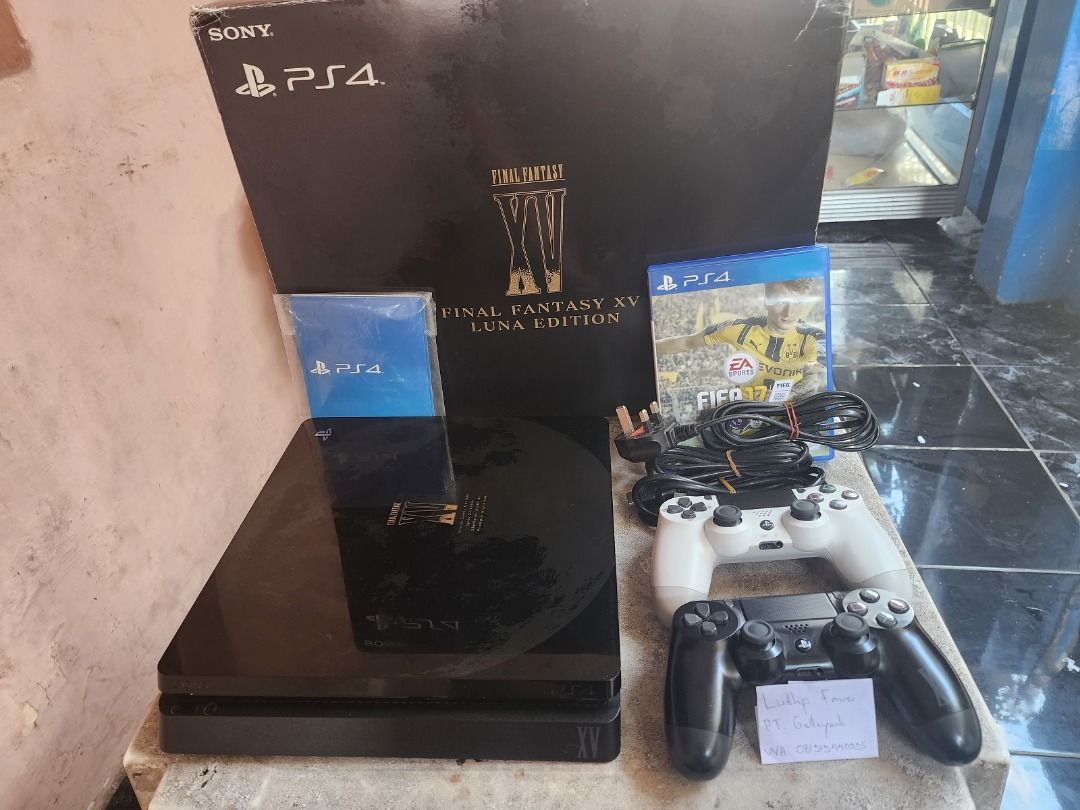 PS 4 PS4 Slim Final Fantasy XV 15 Luna Limited Edition Fullset 00, Video Game, Konsol di Carousell