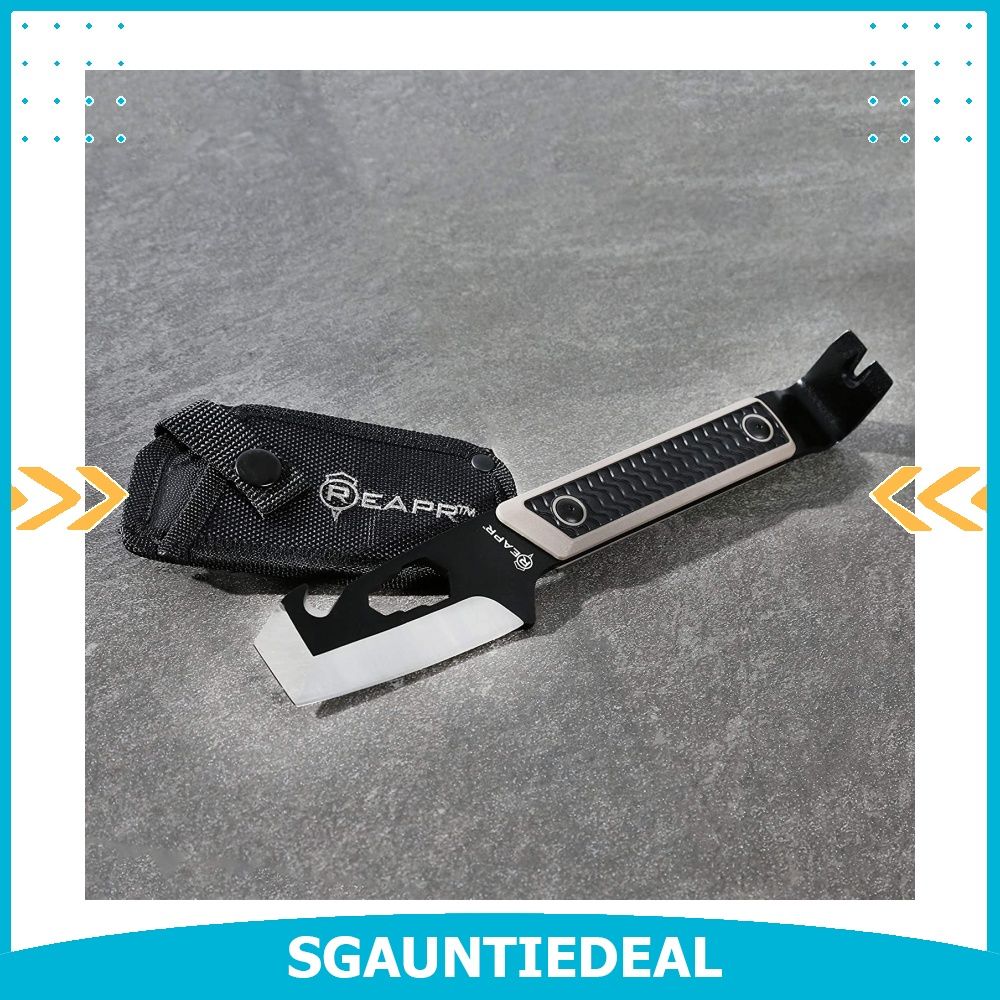 REAPR 11015 Versa TAC Wrecking Bar, Demolition Crowbar and Tactical, Survival, and Outdoor Multi ...